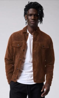 Good Man | Jean Jacket Lamb Suede | Camel